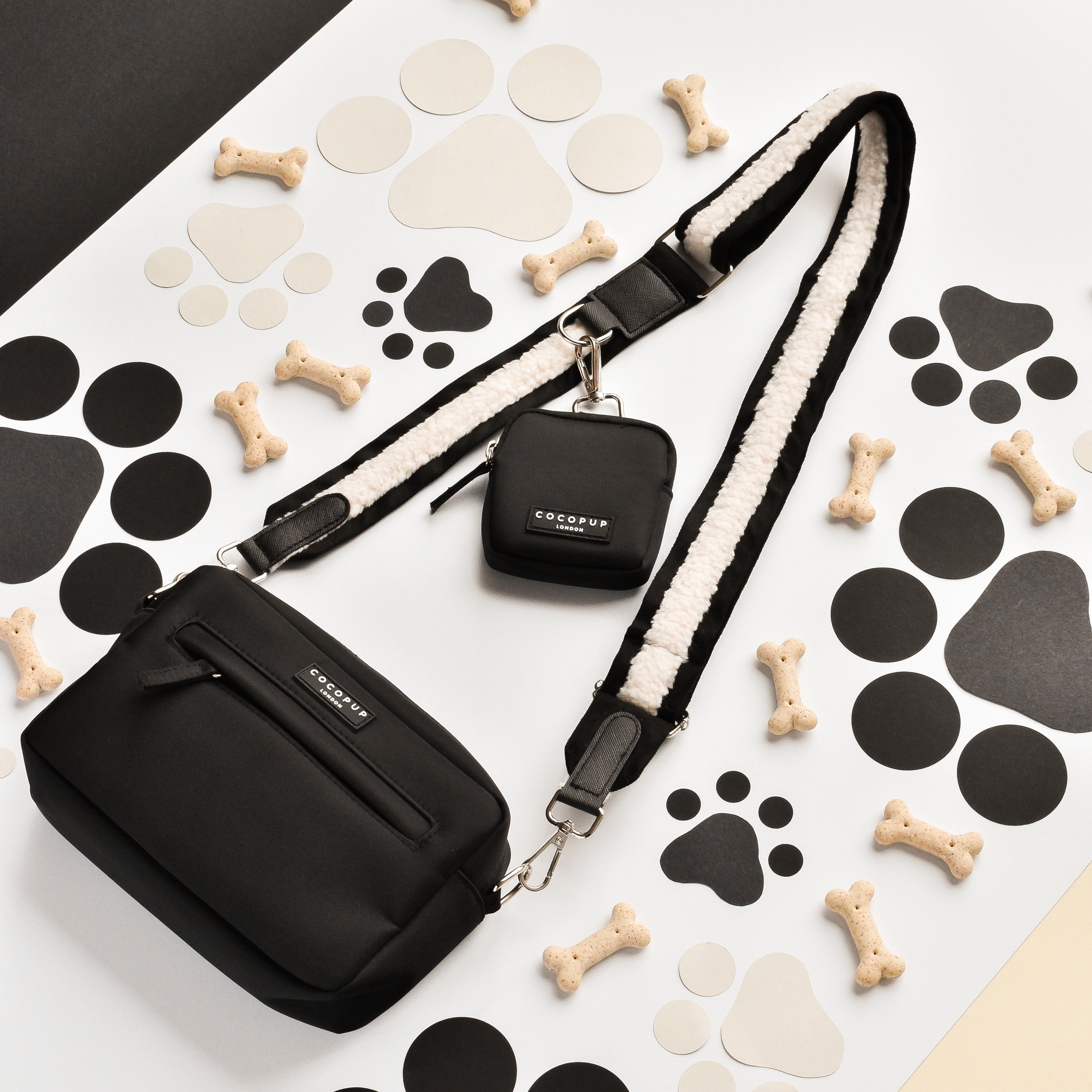 Dog Walking Black Bag Bundle - Black Aviator | Cocopup London
