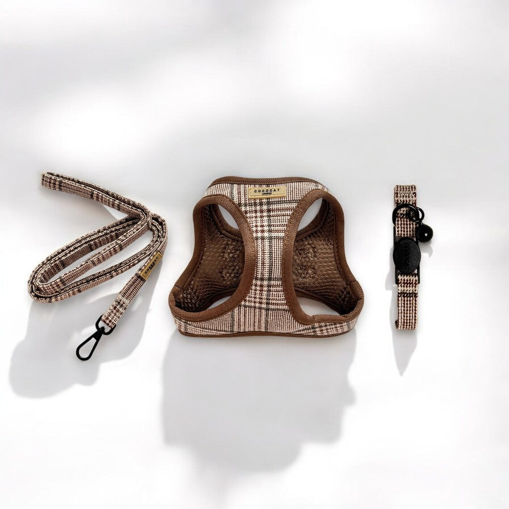 Cat Harness, Lead and Collar Bundle - Plaid – Cocopup London