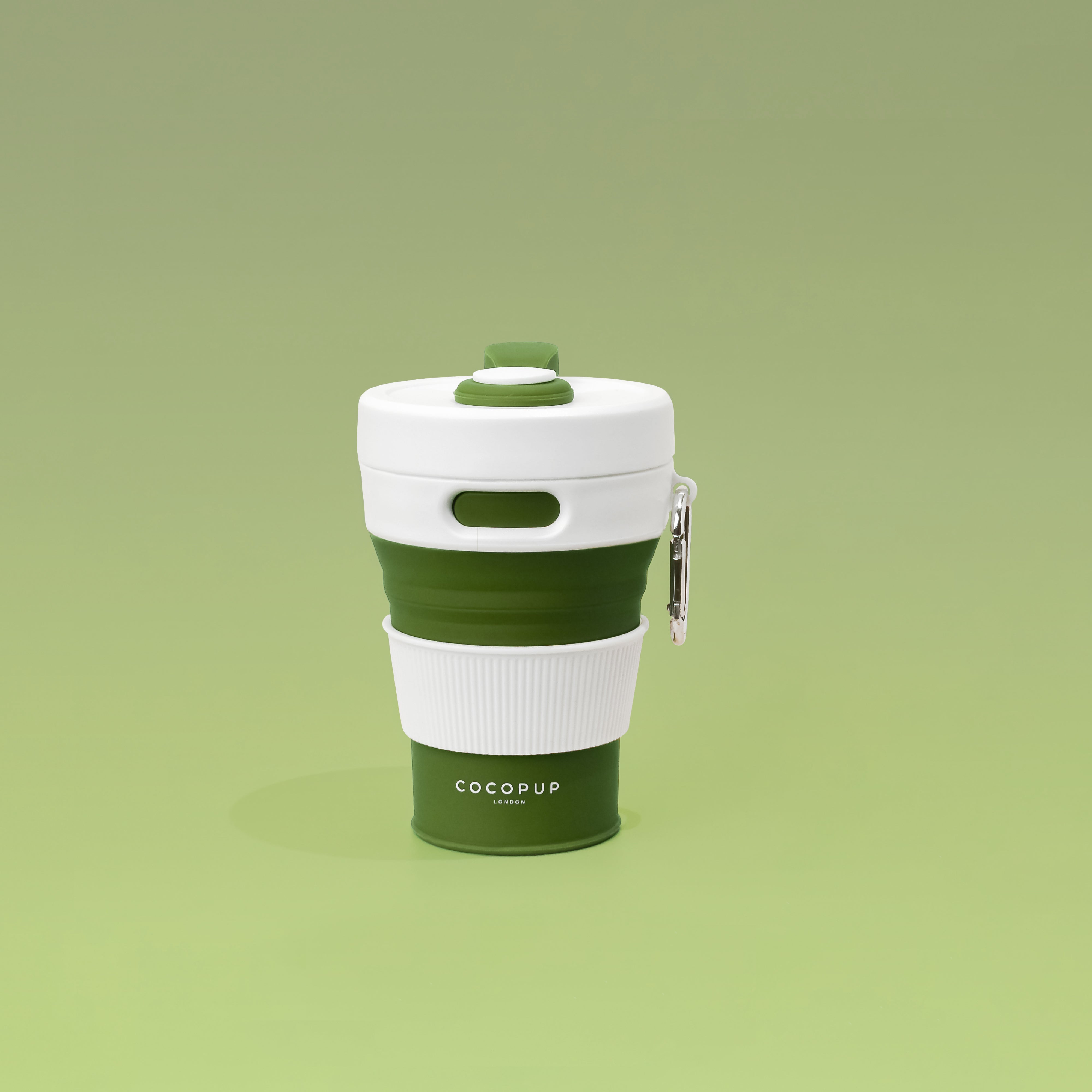 Collapsible Coffee Cup - Khaki | Cocopup London